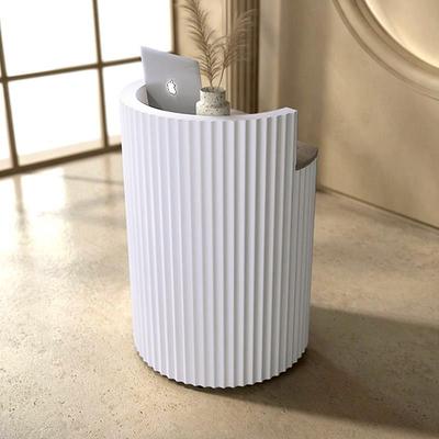 服装店收银台小型简约导购吧台弧形迎宾前台接待台咨询台烤漆包邮