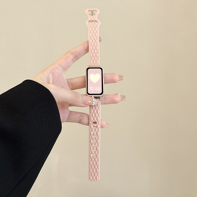 鑫景辉keep仿皮纹液态硅胶表带