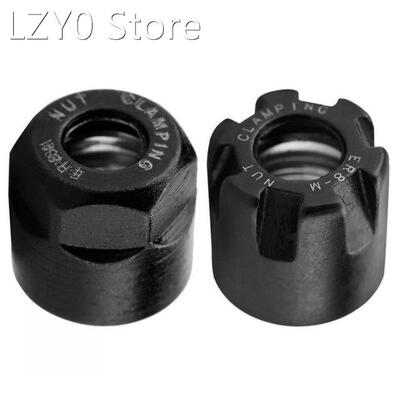 ER8 Clamping Hex Nuts dynamic balancing nut Metal Collet Nut
