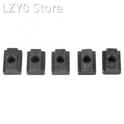 5Pcs Black Oxide Grade Tapped Through T-Slot Nut 8.8 Carbon