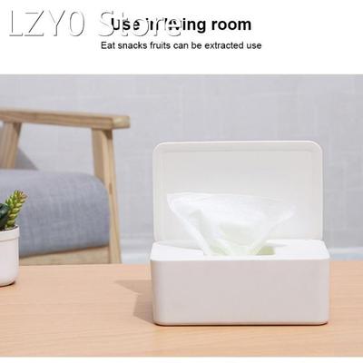 Wet Wipes Dispenser Holder Case With Lid Detachable Dustproo