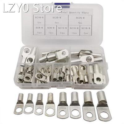60Pcs/Box SC Bare Terminals Lug Crimped Soldered Terminal Ki