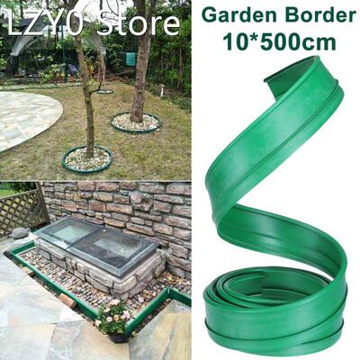 Grass Edging Fence Belt 5m PE Garden Lawn Border Edging Ston