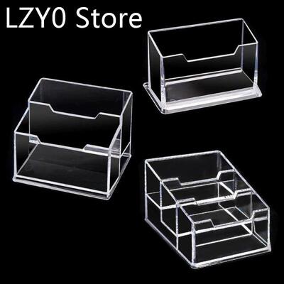 Multifunctional Business Card Holder Box 3 Inclined Slots Ca