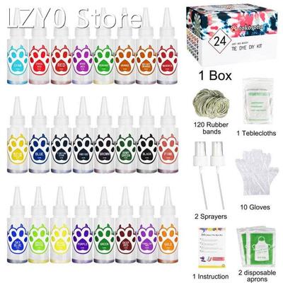 Tie Dye Kit 24 Colors DIY Garment Graffiti Fabric Textile Pa