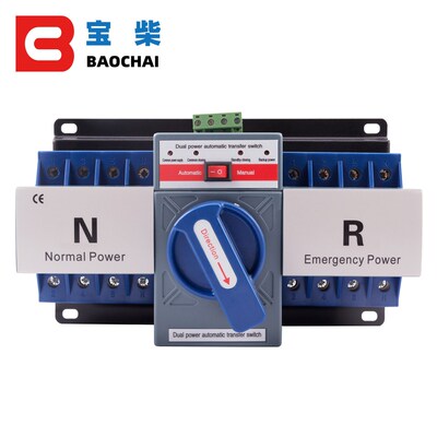 Universal 4P 63A 380V ATS Dual Power Automatic Transfer Swit