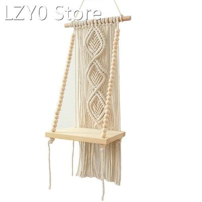 Macrame Wall Hanging Shelf Boho Handwoven Tapestry Shelves R