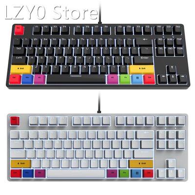87 Keys Gaming Mechanical Keyboard Red Switch RGB Backlit Ga