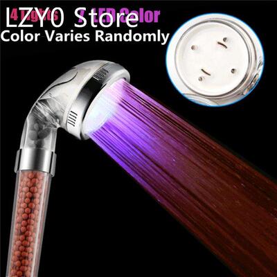7 Color-Changing LED Anion Spa Shower Head Bathroom High Pre