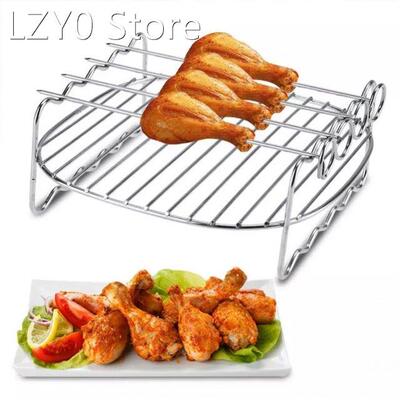 Baking Tray Skewers Air Fryer Stainless Steel Holder BBQ Bar