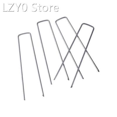 5 Pcs U-Shaped Garden Stakes Metal Galvanized Greenhouse Fil