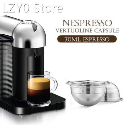 Stainless Steel Coffee Capsules Vertuoline Pod Filters Cup 7