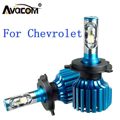 2 Pcs LED Car Headlight Bulbs 12V CSP 6500K 12000Lm 72W H4 H
