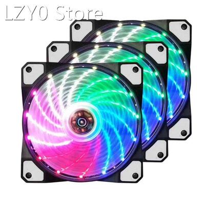 3PCS Silent Case Fan PC 12CM Cooling Fan Quiet Computer Cool