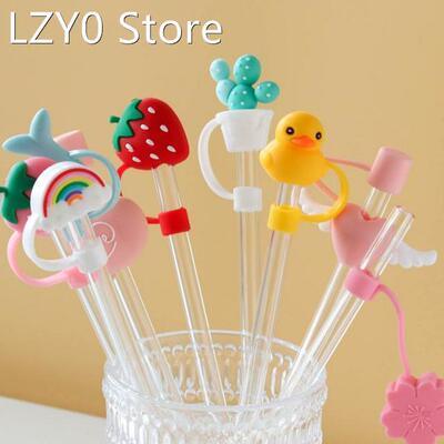 Cartoon Straw Plug Cover Decorative Cute Drinking Straw Prot