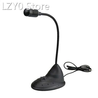 Speech Microphone 3.5mm Plug Gooseneck Mic Flexible Stand Mi