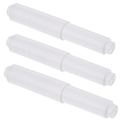3pcs White Insert Home Replacement Roll Paper Holder Telesc