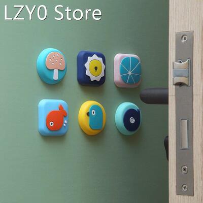 10pices CartoonProtect The Wall Pad Doorknob Wall Protector