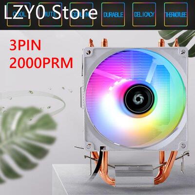 CPU Cooler 3 Pin 2000RPM Radiator Heat Sink Desktop PC Case