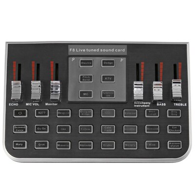 F8 4 Modes Studio Audio Mixer Microphone Webcast Entertaint