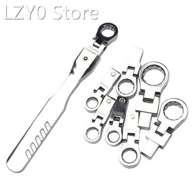 9Pcs Portable Ratchet Wrench Interchangeable Head Ratchet Wr