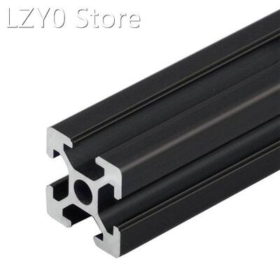 1PC BLACK 2020 European Standard Anodized Aluminum Profile E