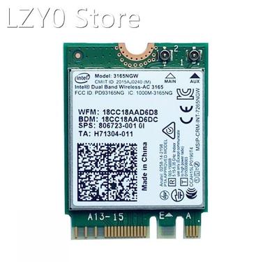 Dual Band 2.4G/5Ghz 433Mbps Wireless-AC Intel 3165 NGFF 802.