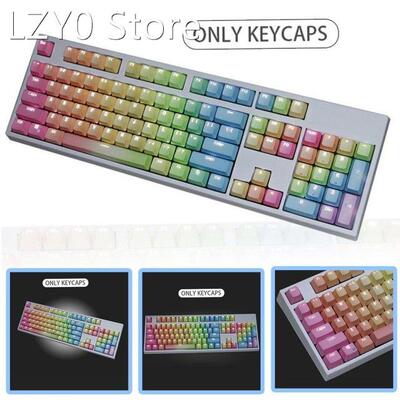 104 Keys Keycap Sunset Gradient Backlit Thick PBT OEM Profil