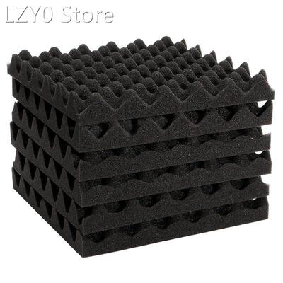 New 6pcs 30X30X4CM Soundproofing Acoustic Foam Tiles Noise S