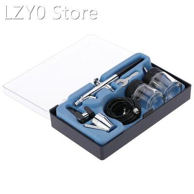 Siphon Feed Dual Action 0.35Mm Airbrush Kit Spray Tool Air B
