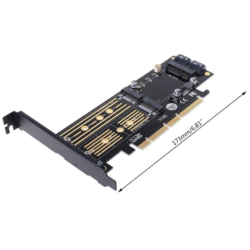 PCI-E 3.0 X16 to M.2 SSD PCIE to M2 Adapter Raiser M Key B K_虎窝淘