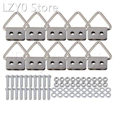 Triangle Ring Double Hole Picture frame Mirror Hooks Pack of