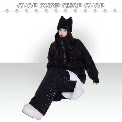 CHOPCHOP26新品【暗夜银辉】加绒保暖防水防风耐磨3L滑雪服