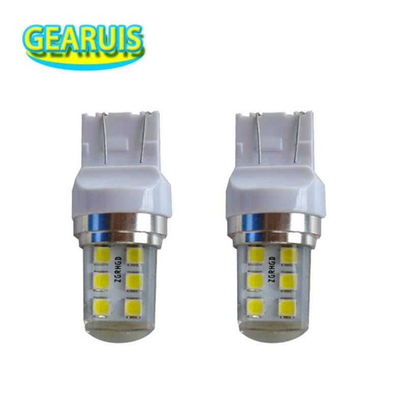 100pcs T25 3157 T20 7443 Strobe flash Blink 12 SMD 2835 LED_虎窝淘