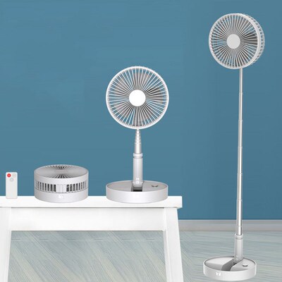 folding telescopic mini fan USB rechargeable floor fan for s