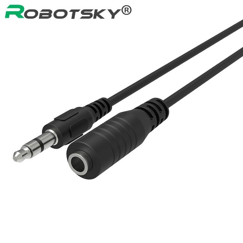 RobotSky 1.5M Jack 3.5 mm Male to Female Stereo Aux Cable E