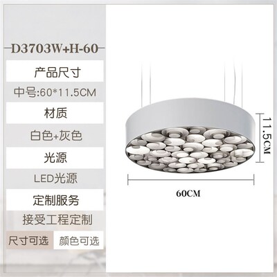 Modern Color Wood Art LED Chandelier Ceiling Restaurant Hote