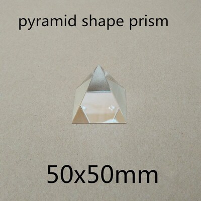 50x50mm 50*50mm K9 pyramid Prism Lens For Physical Experimen