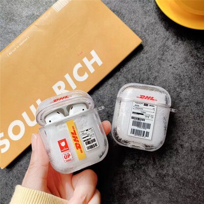 label DHL shining quicksand Wireless bluetooth headset case