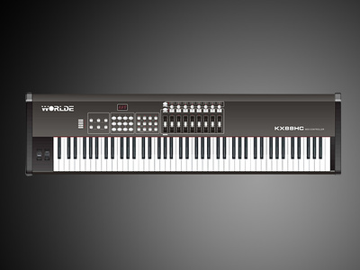 world沃尔特键盘主控MIDI键盘