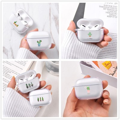 For AirPods Pro Case Cute Cartoon Cactus Plants Earphone Ca