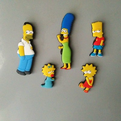 Homer Simpson cartoon creative fridge magnet early education