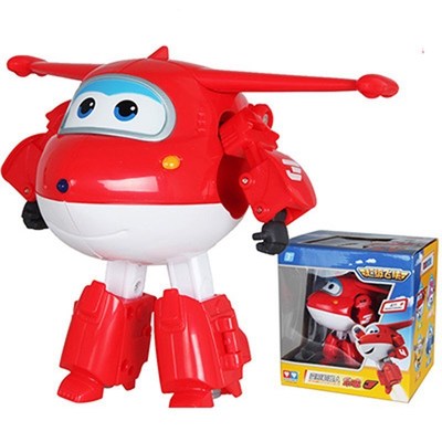 Big!!! Super Wings Jet Deformation Airplane Robot Action Fig