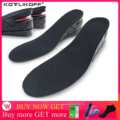 Height Increase Insoles 3 Layer 3/5/7CM Air Cushion Invisibl