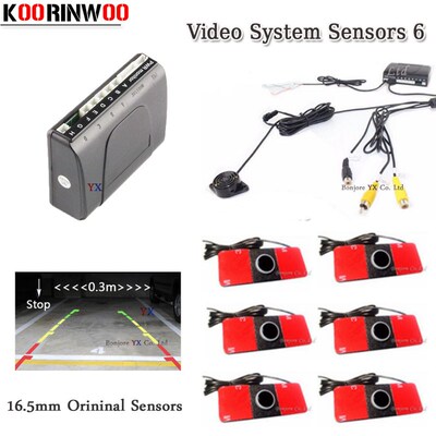 Dual Core CPU Car parking Sensor 6 Video RCA 12V Reverse Ra