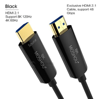 Optical Fiber Cables HDMI 2.1 48Gbps ltra High Speed 8K 4K 1