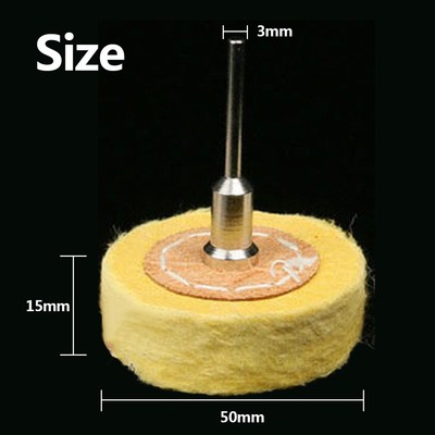 T Style Polish Buffing Wheel Grinding Head Cloth Dremel Whee