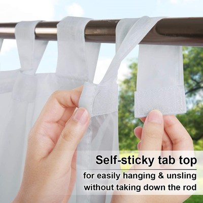 Outdoor Curtain for Patio Detachable y Tab Top for Easy Hang