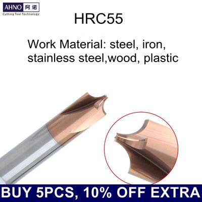 tungsten carbide inner R charmfer cutter to work material of