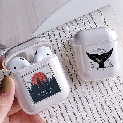 Case For Airpods Pro Sunrise Pattern Clear Soft Silicone Ca